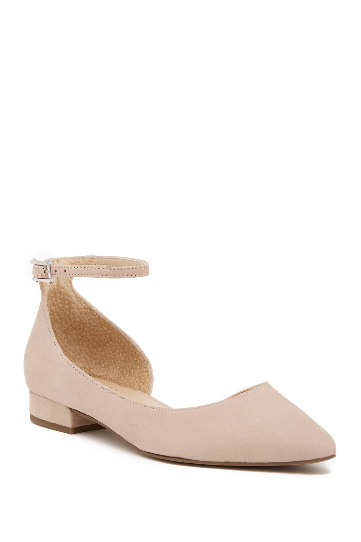 Franco Sarto Slide Leather Ankle Strap Flat | Nordstromrack