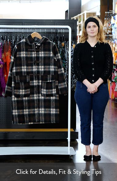 Bernardo Plaid Toggle Coat | Nordstromrack