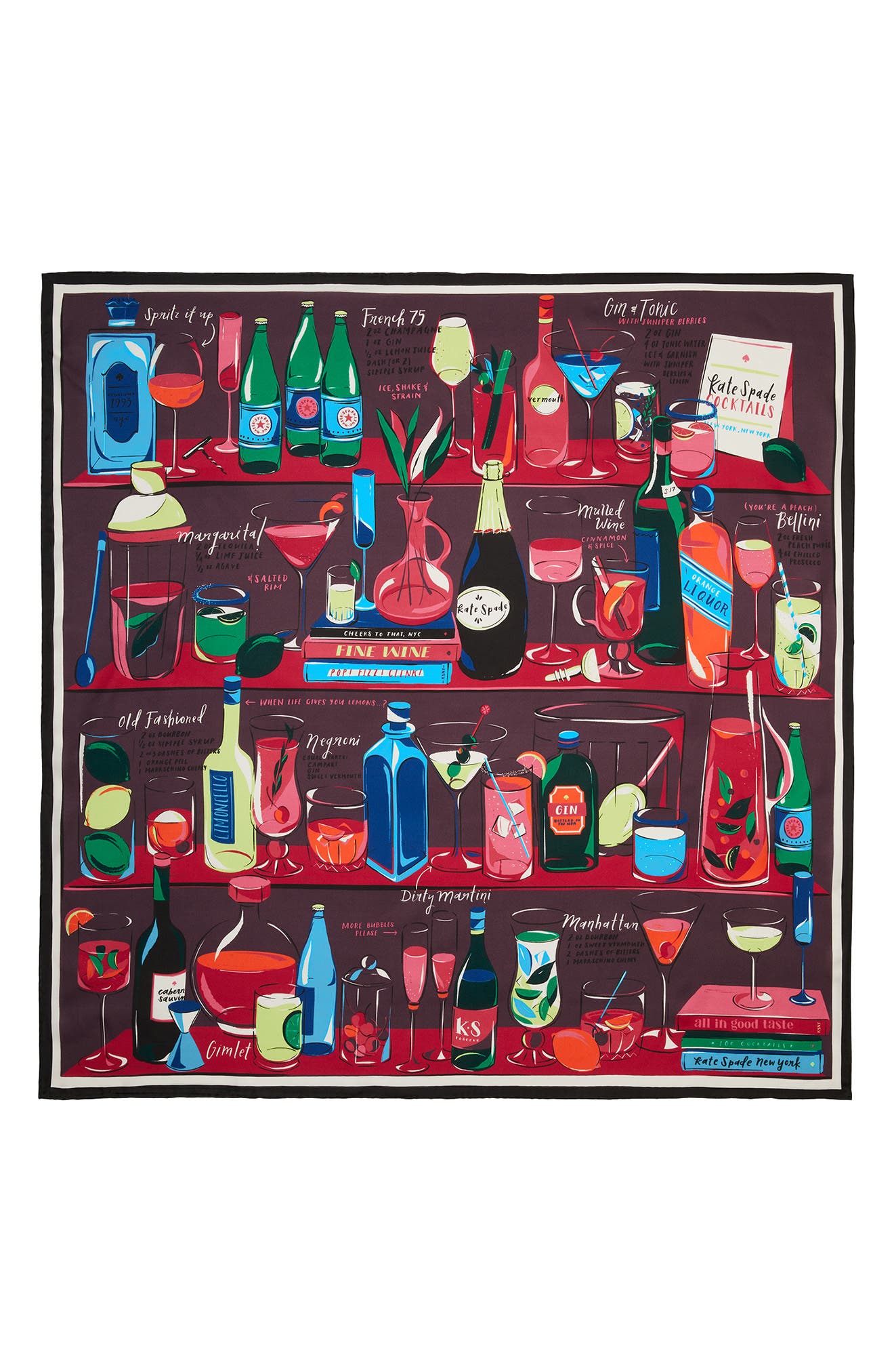 Kate Spade New York cocktail party silk scarf | Nordstromrack