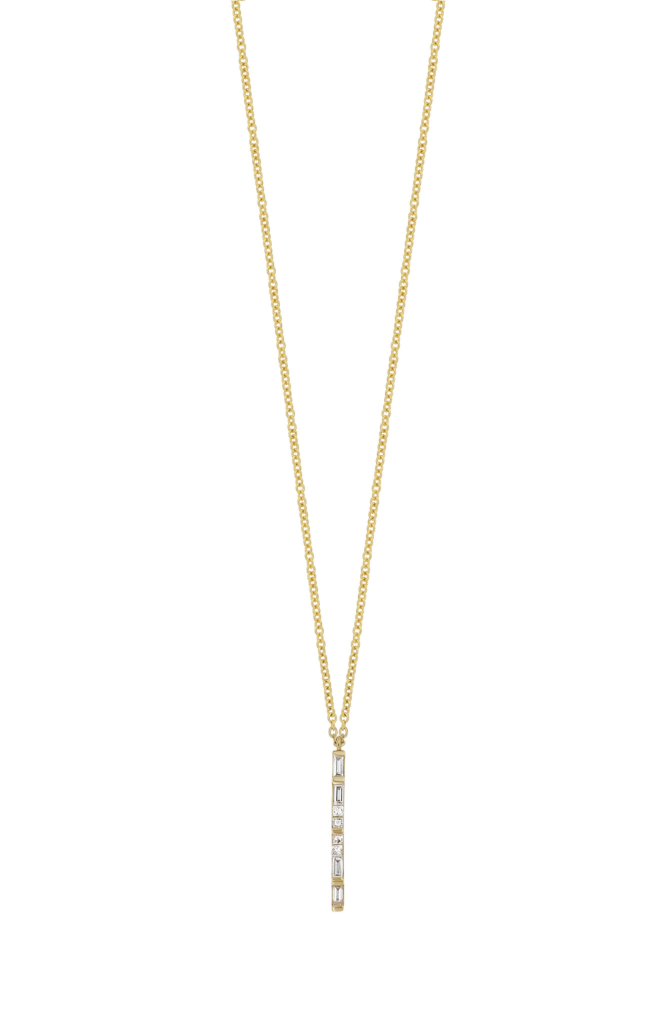 Bony Levy 14K Gold Diamond Stick Pendant Necklace - 0.1ct. | Nordstromrack