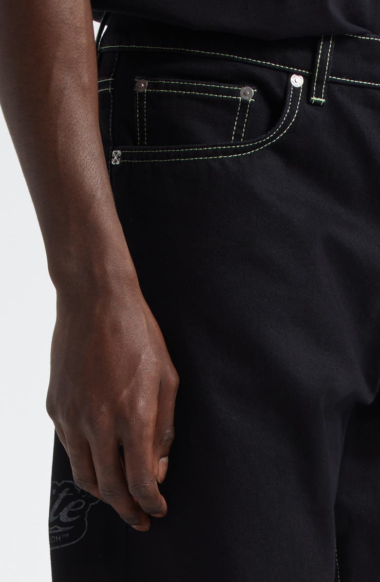 Off-White Eagle Relaxed Raw Jeans | Nordstromrack