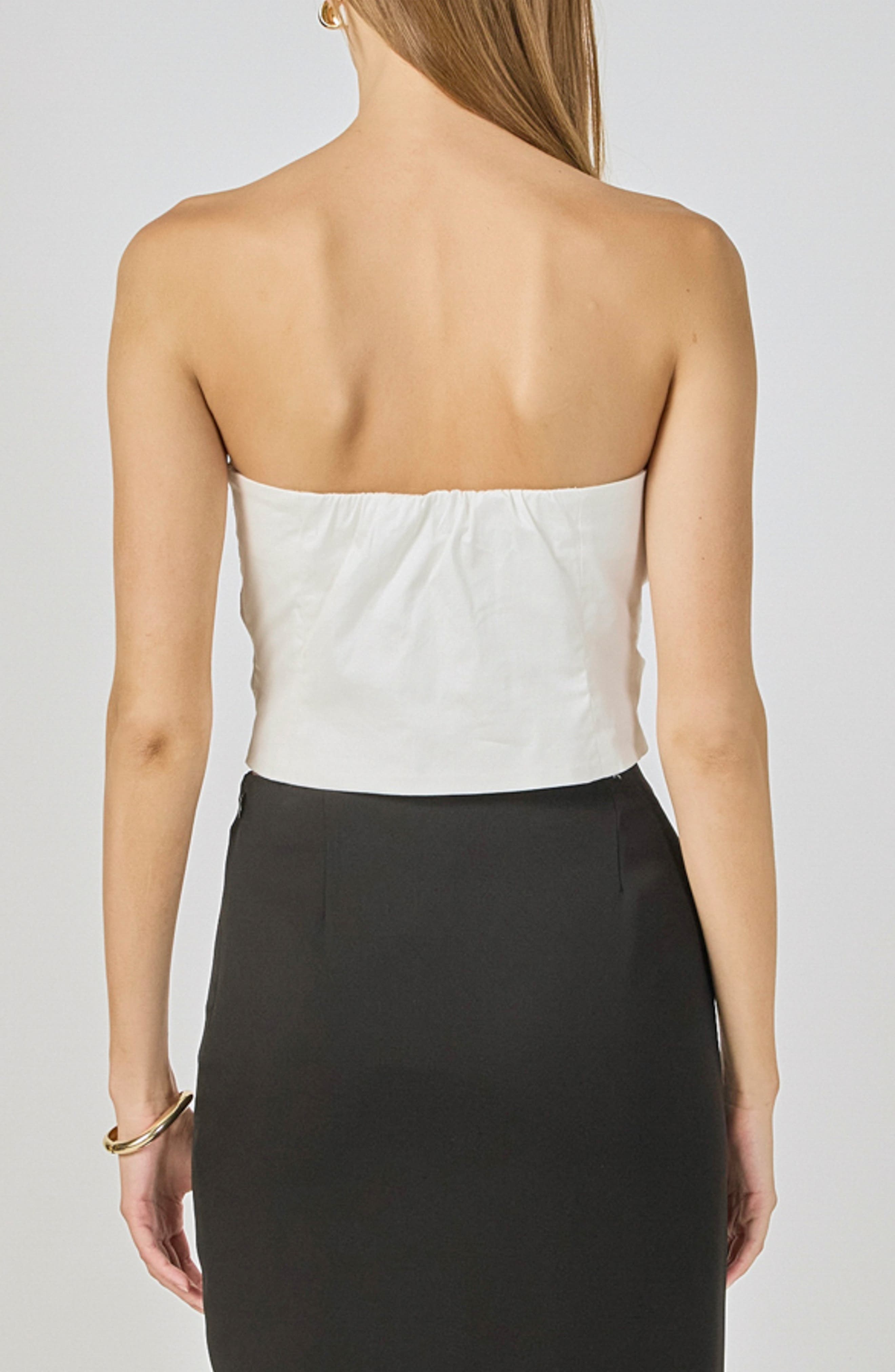 Endless Rose Twist Knot Cropped Tube Top (Women) | Nordstrom