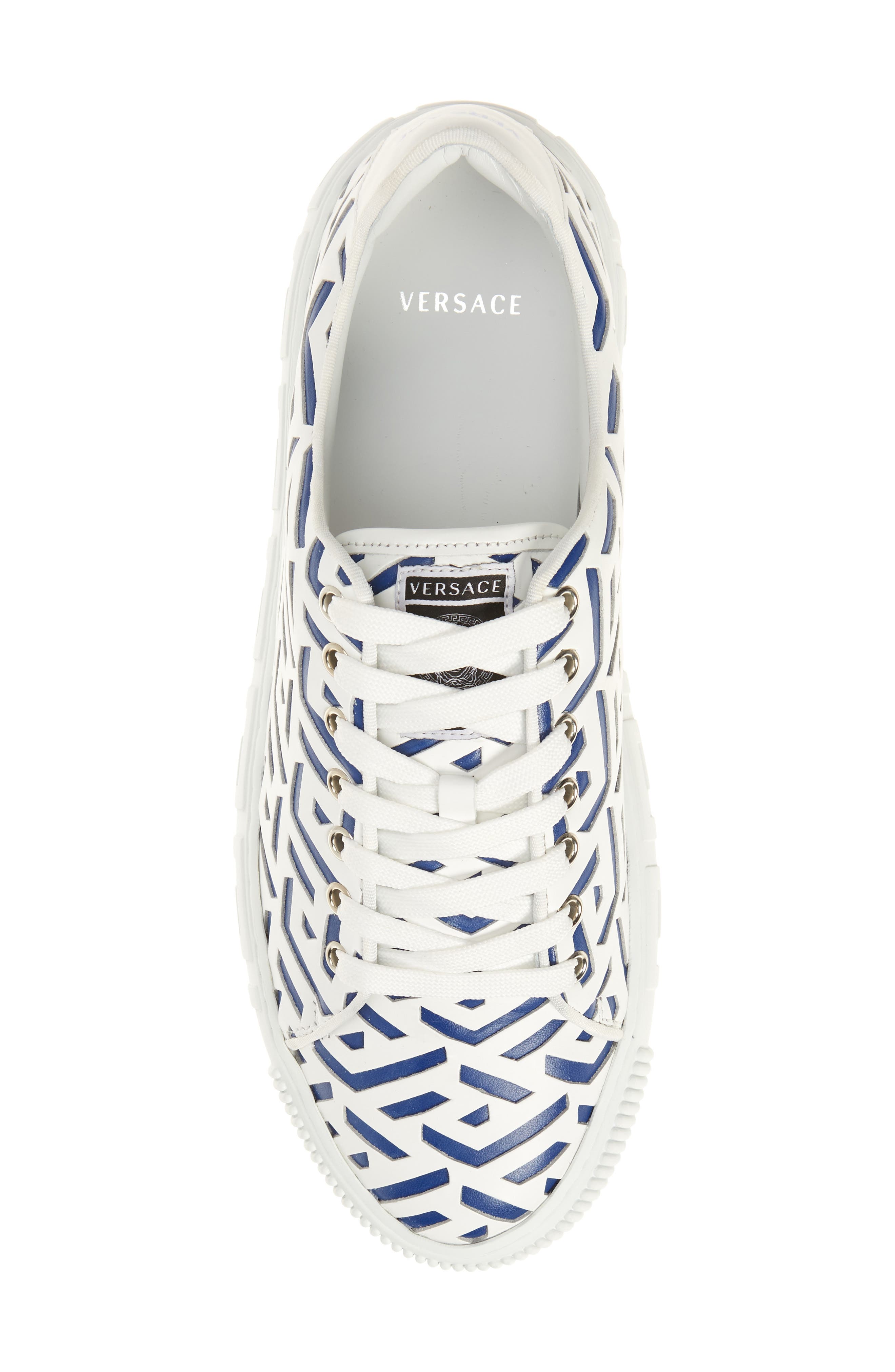 Versace La Greca Cutout Sneaker (Men) | Nordstrom