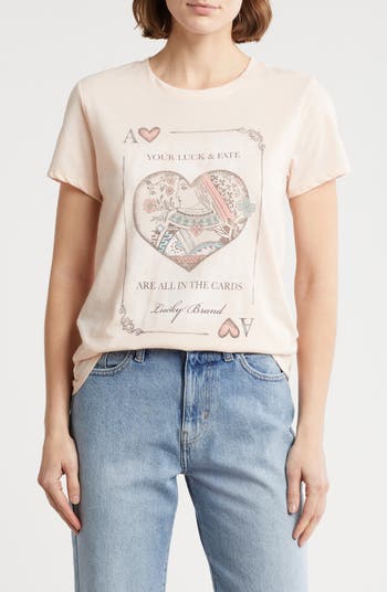 Lucky Brand Luck & Fate Card Graphic T-Shirt | Nordstromrack
