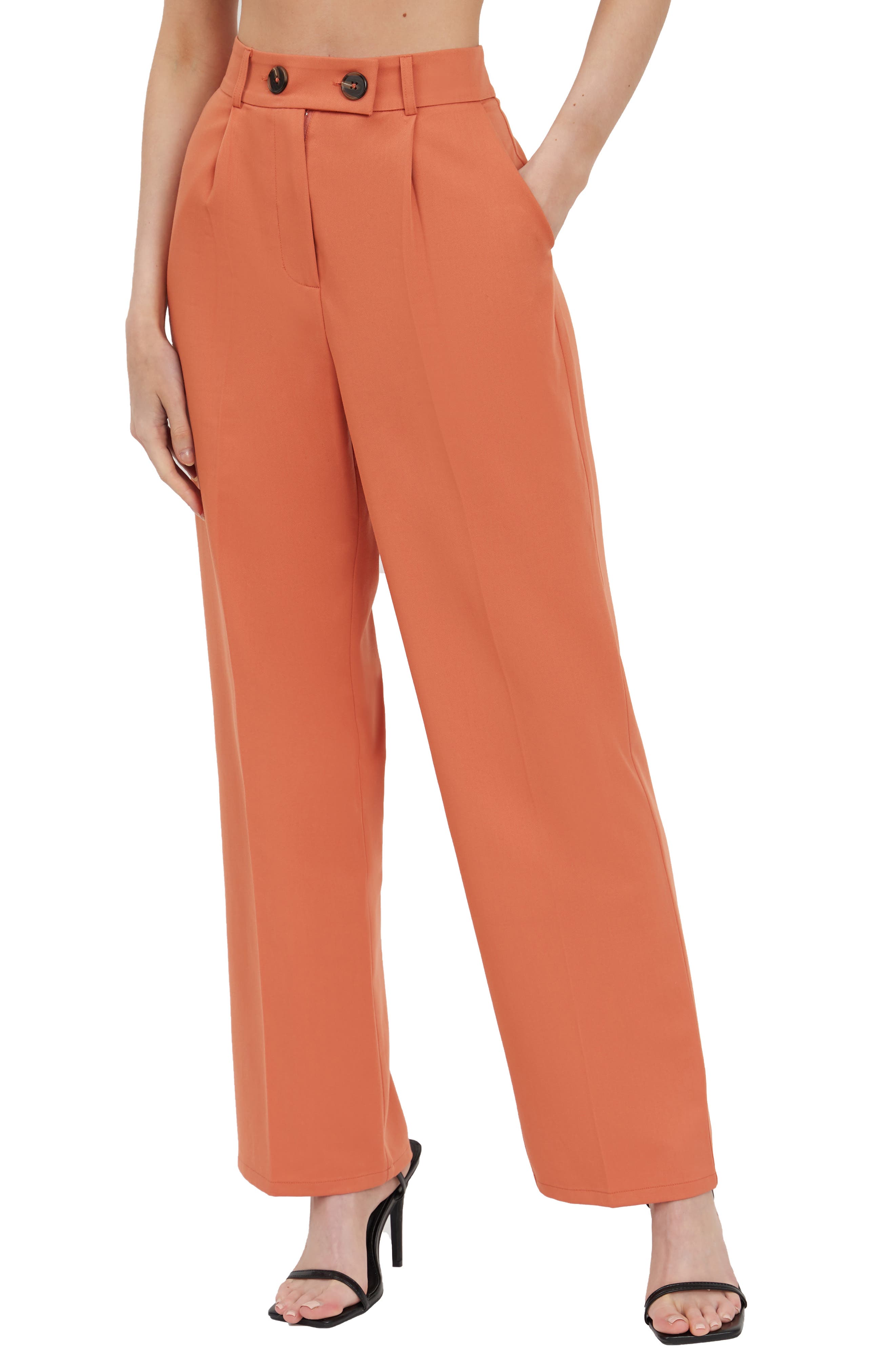 4th & Reckless Aliane High Waist Wide Leg Trousers | Nordstrom