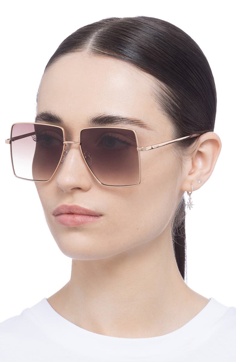 AIRE Hadron 58mm Gradient Square Sunglasses | Nordstromrack
