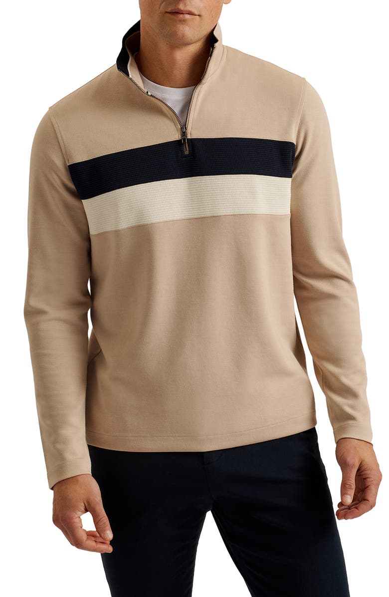 Ted Baker London Veller Stripe Half Zip Pullover | Nordstromrack