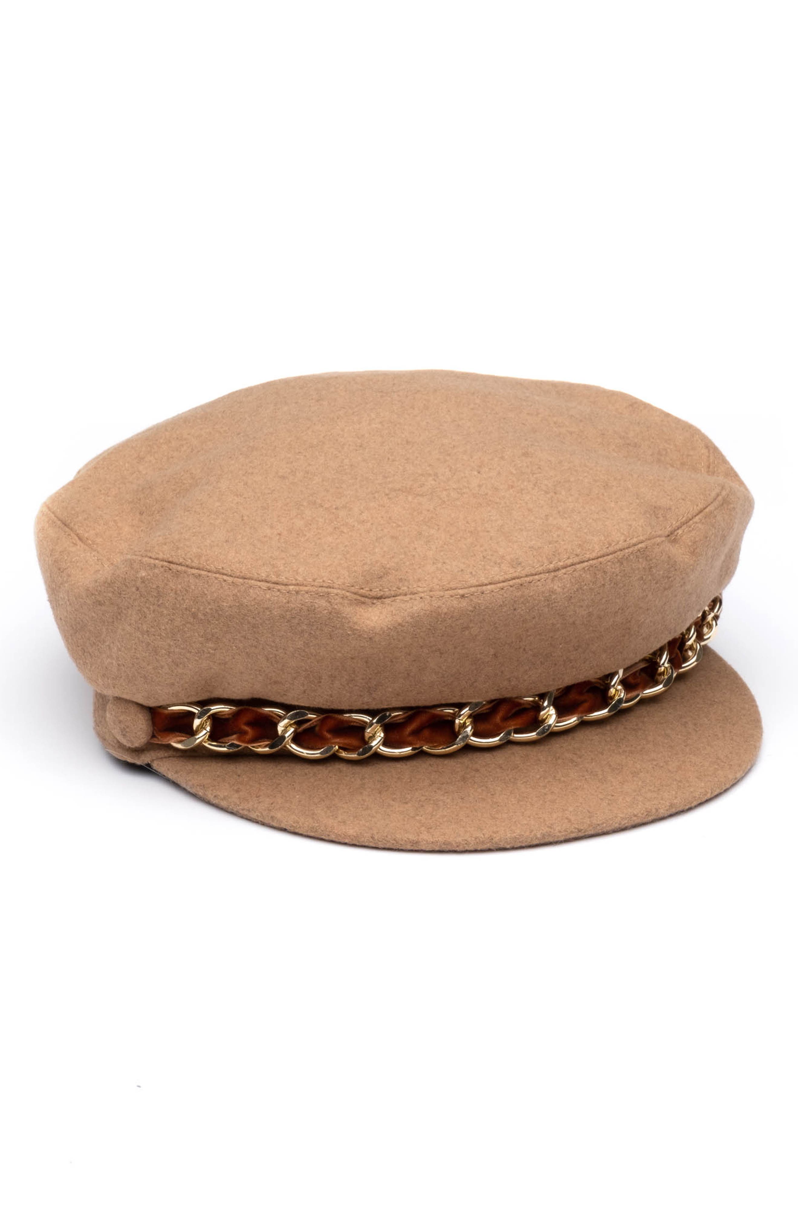 Eugenia Kim Camel Gold Chain Marine Cap | Nordstromrack