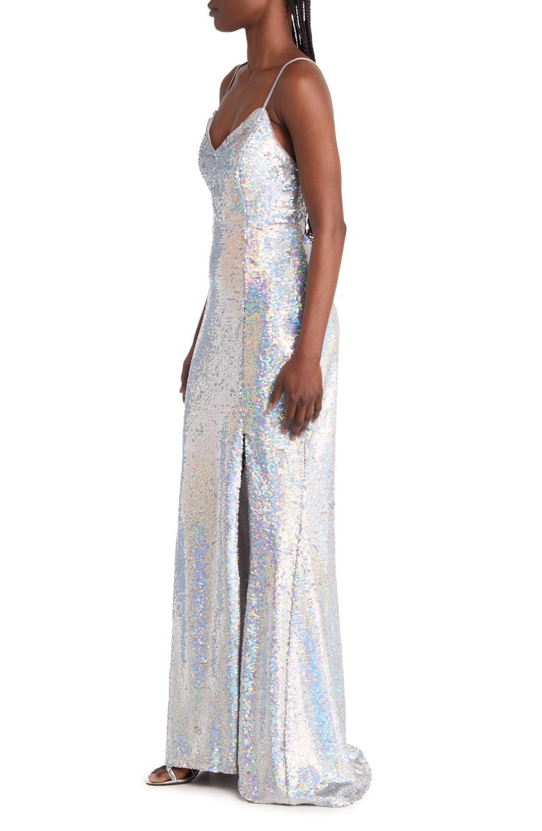 Jump Apparel Iridescent Flip Sequin Mermaid Gown | Nordstrom