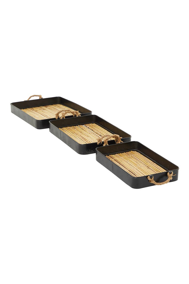 Set of 3 Rattan Ottoman Trays | Nordstromrack