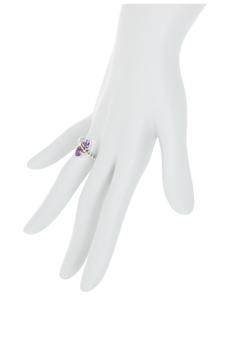 LAGOS 18K Gold & Sterling Silver Treasure Chest Amethyst Ring - Size 7 ...