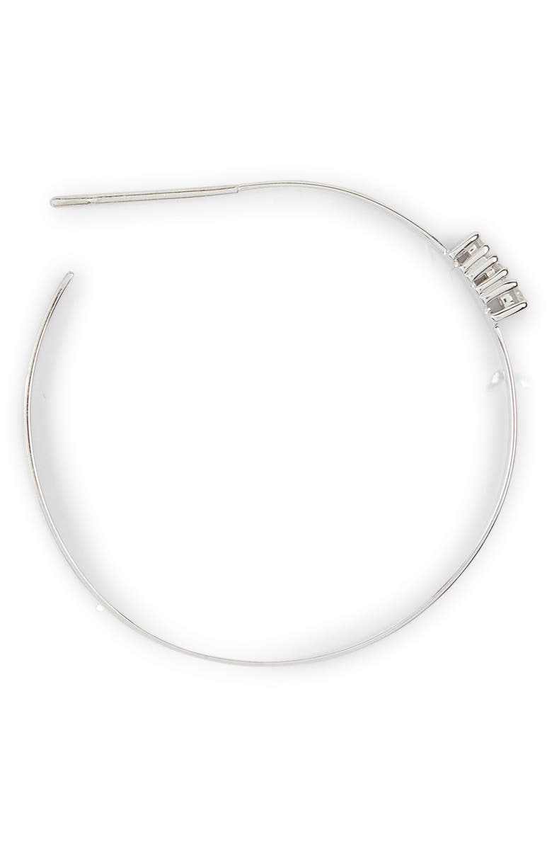 LANA Triple Solo 14K White Gold Diamond Hoop Earrings - 0.13 ct ...