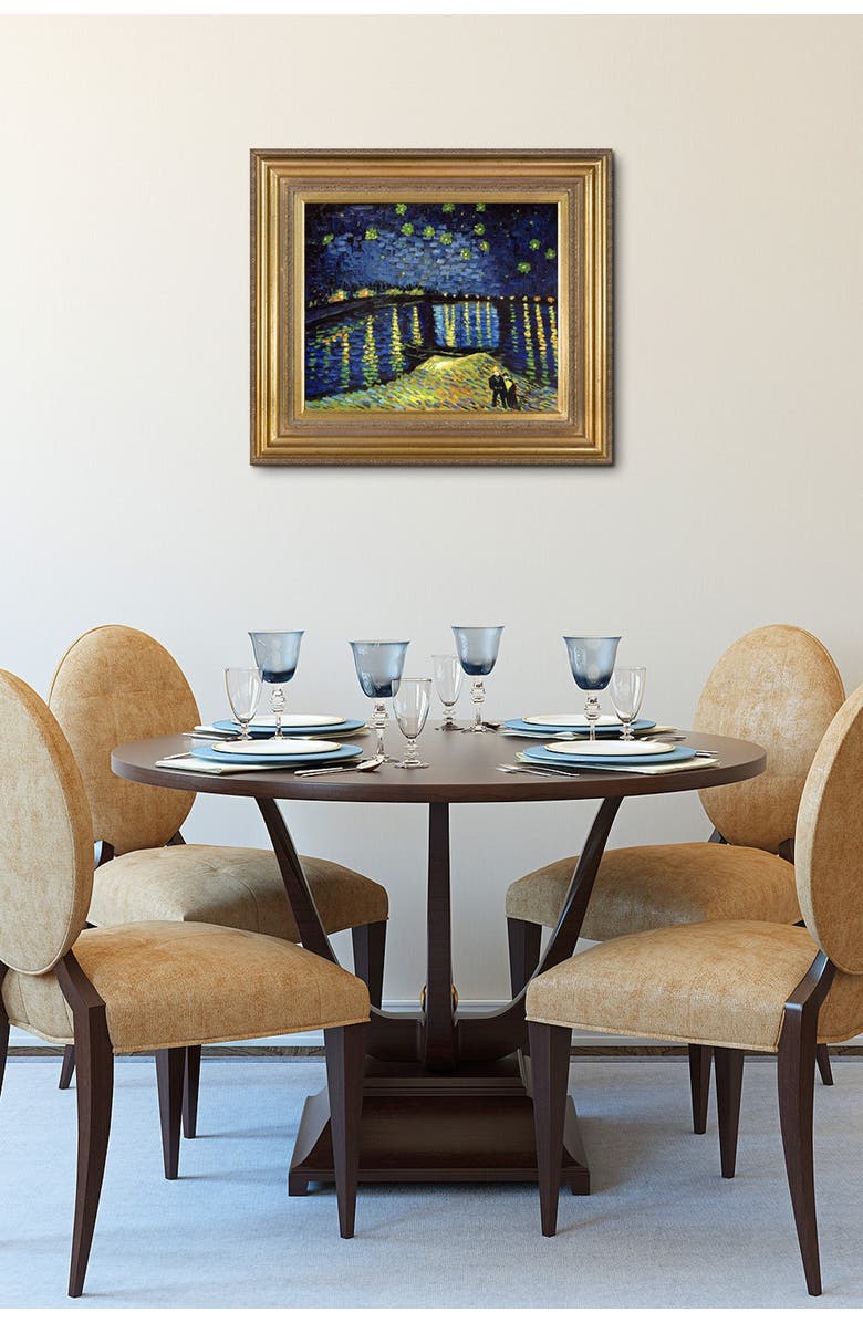 OVERSTOCK ART Starry Night Over the Rhone - Framed Oil Reproduction of ...