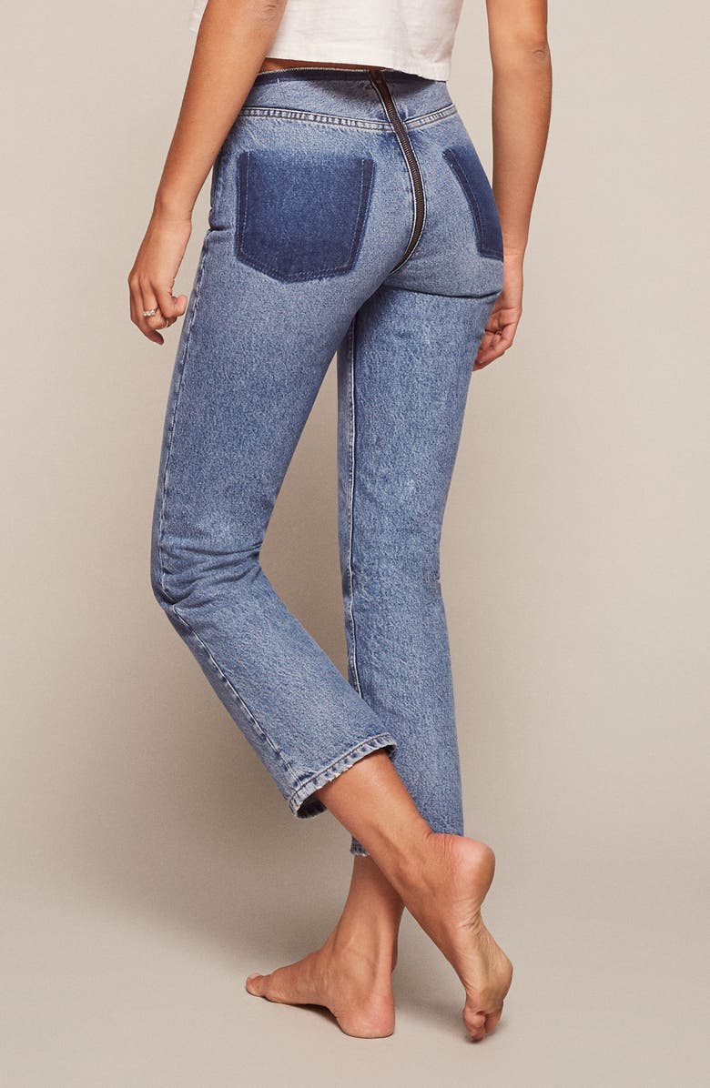 Reformation Zip Crop Straight Leg Jeans | Nordstromrack