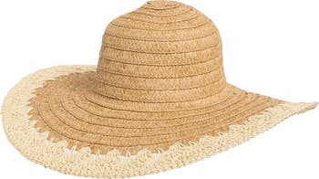 Steve Madden Janey Crochet Trim Floppy Hat | Nordstromrack