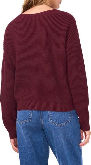 1.STATE Diagonal Rib V-Neck Sweater | Nordstromrack 1.STATE Diagonal Rib V-Neck Sweater | Nordstromrack