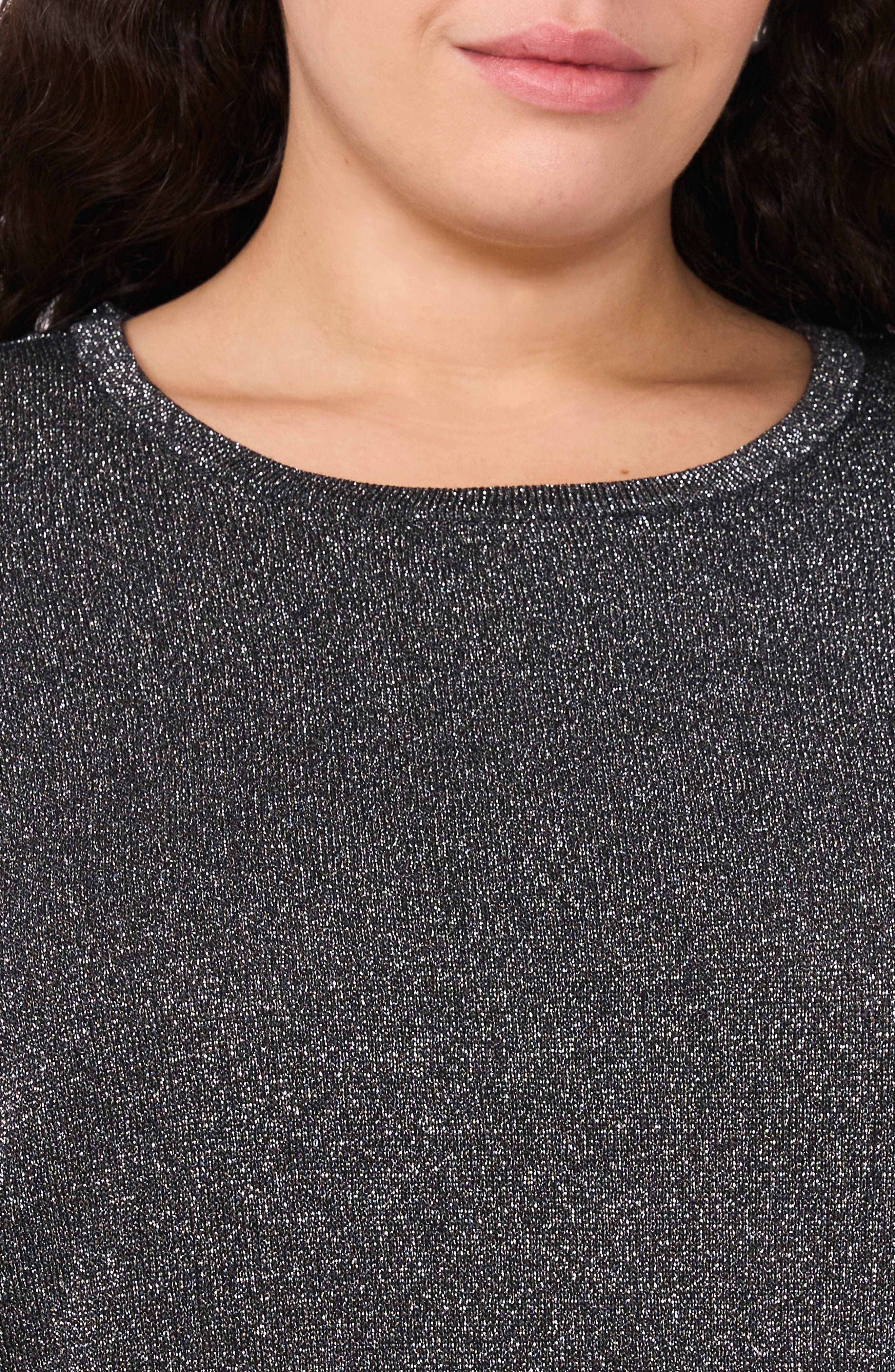 Halogen® Shimmer Metallic Knit Tank | Nordstromrack