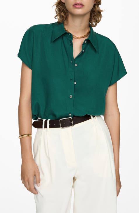 Women's Green Button Up Tops | Nordstrom