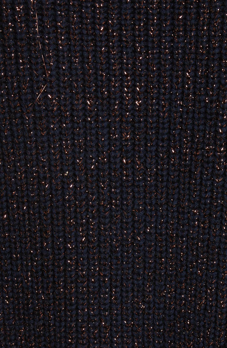 rag & bone Leyton Metallic Knit Merino Wool Blend Sweater | Nordstrom