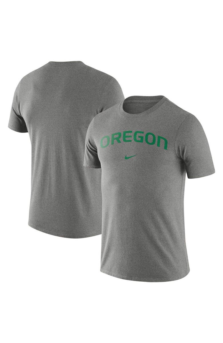 Nike Men's Nike Heathered Gray Oregon Ducks Essential Wordmark T-Shirt ...