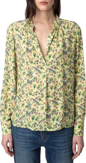 Zadig & Voltaire Tink Small Garden Long Sleeve Top | Nordstrom