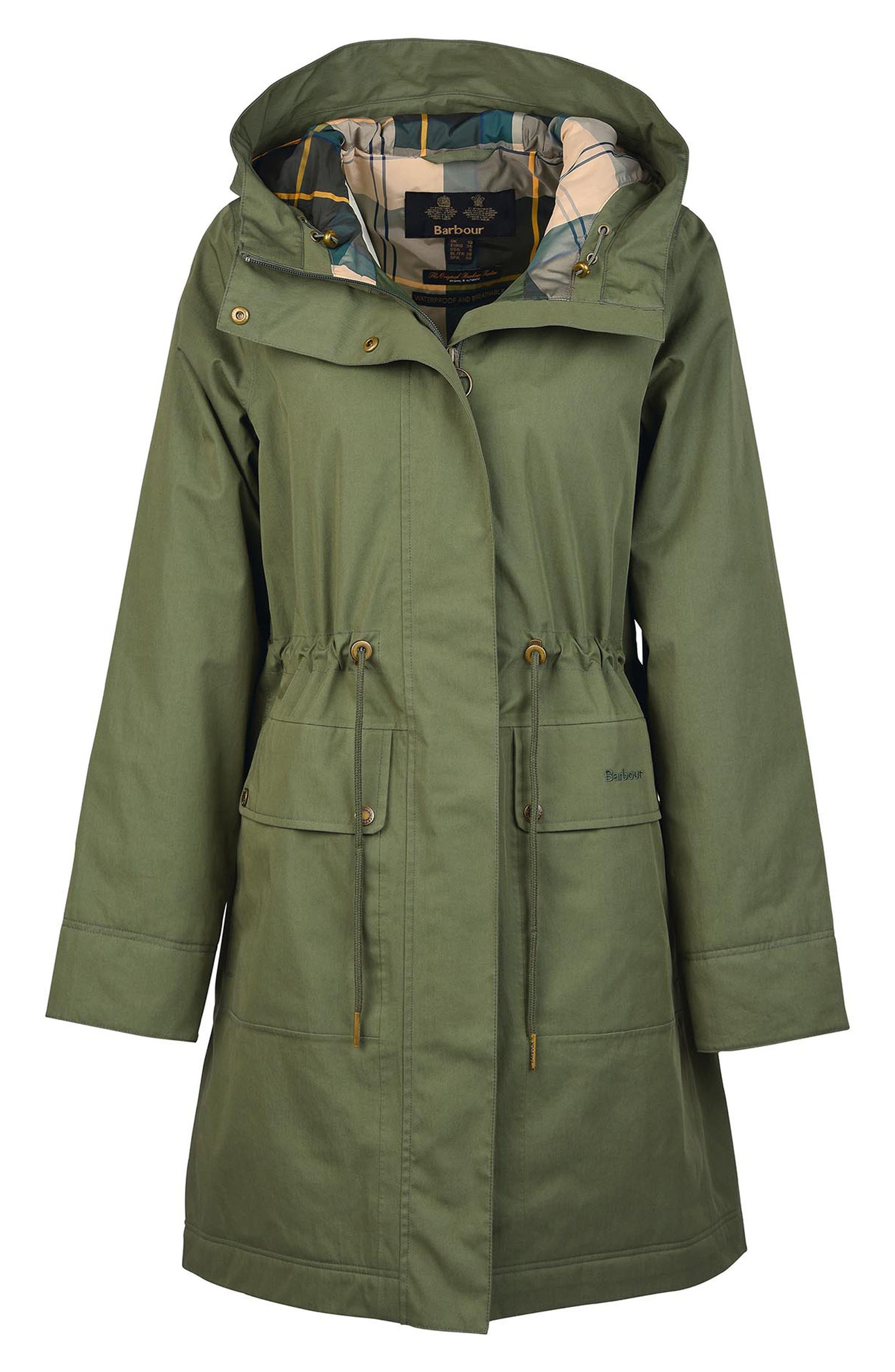 Barbour Bowlees Waterproof Longline Jacket | Nordstrom