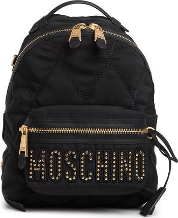 Moschino Quilted Logo Stud Backpack | Nordstromrack
