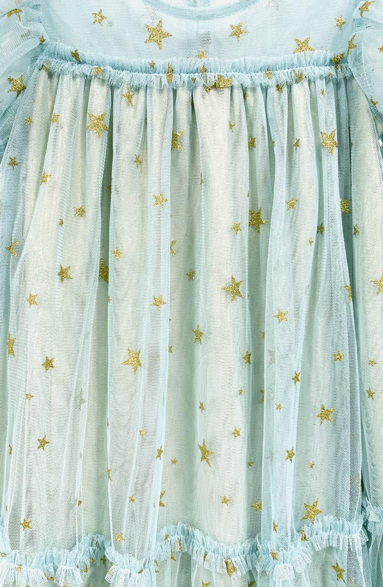 Zunie Kids' Star Print Mesh Dress | Nordstromrack