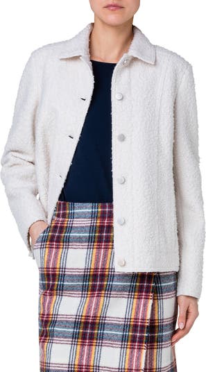 Akris punto Wool Bouclé Trucker Jacket | Nordstrom
