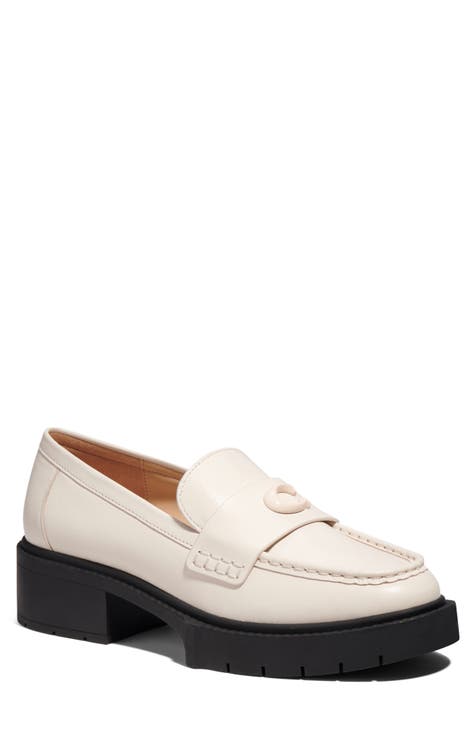 White loafers womens store