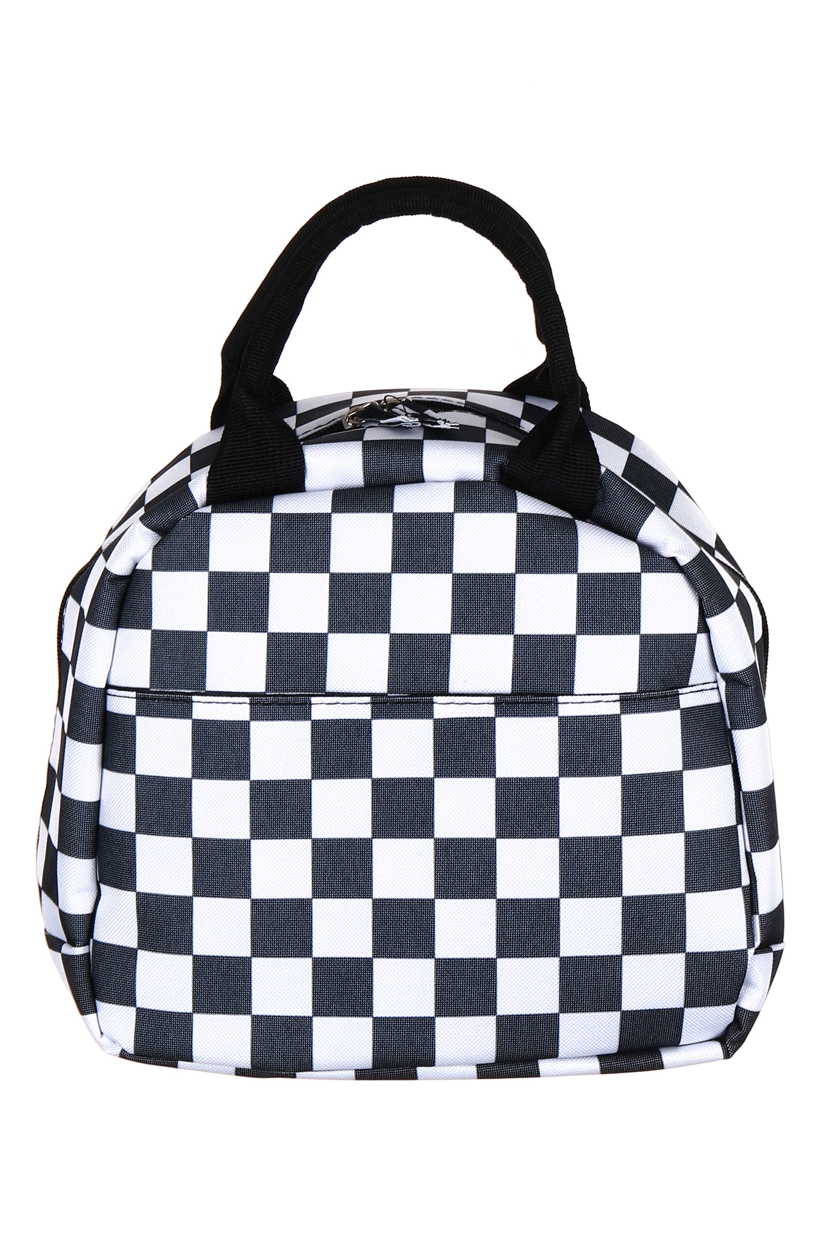 Silver One International Checkered 7-Piece Dome Insulated Lunch Bag Set ...
