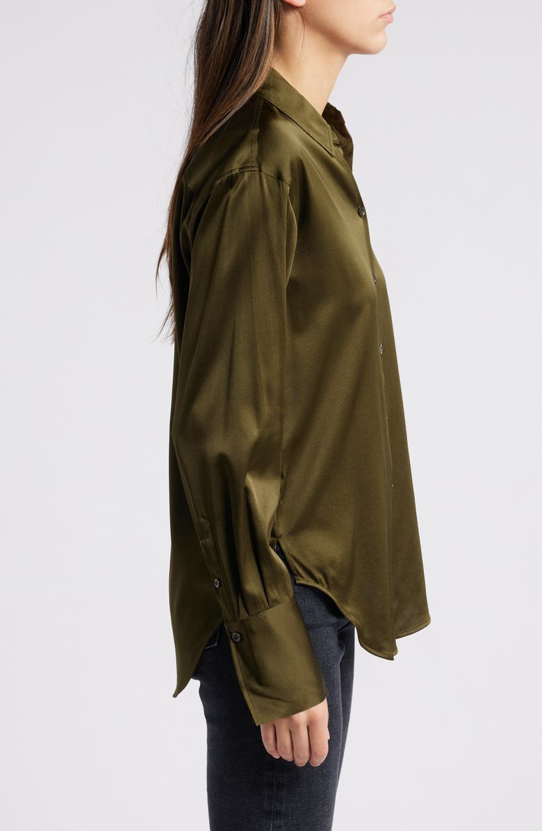 FRAME The Standard Women's Stretch Silk Button-Up Shirt | Nordstrom