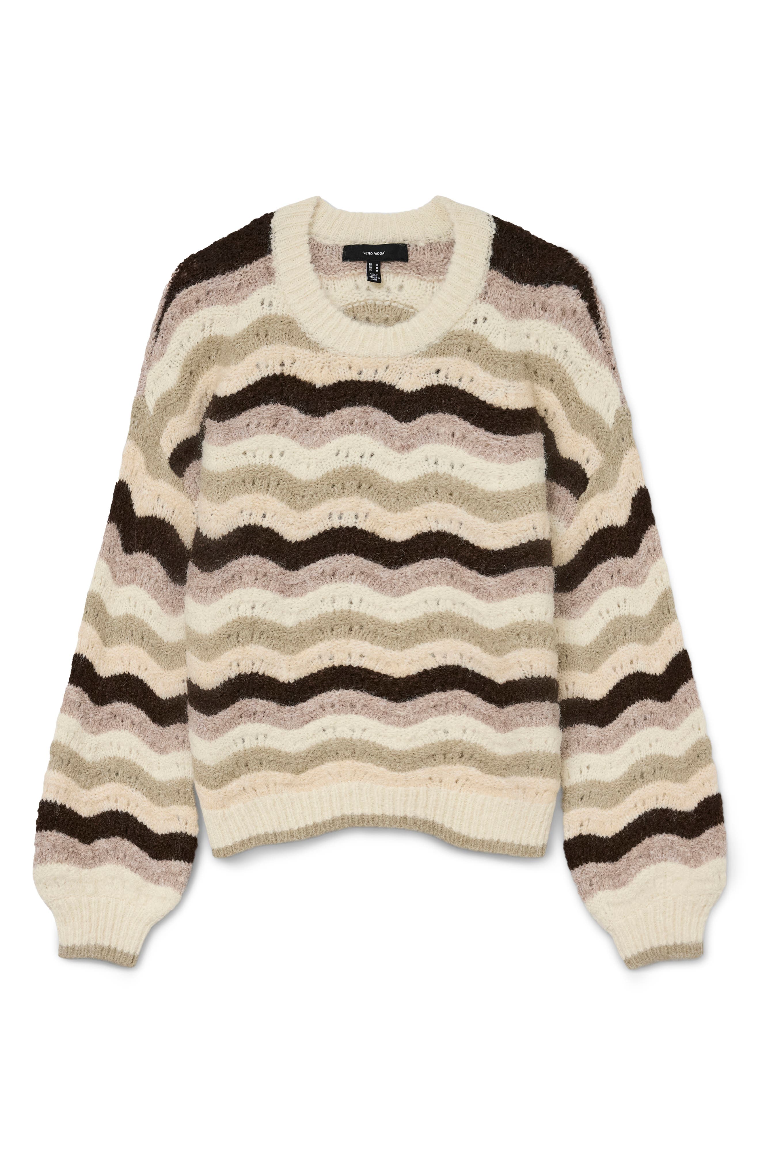 VERO MODA Scallop Open Knit Sweater | Nordstromrack