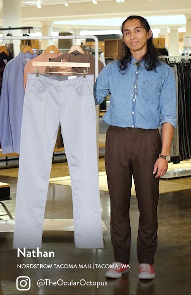 AG Everett Commuter Performance Slim Straight Pants | Nordstromrack