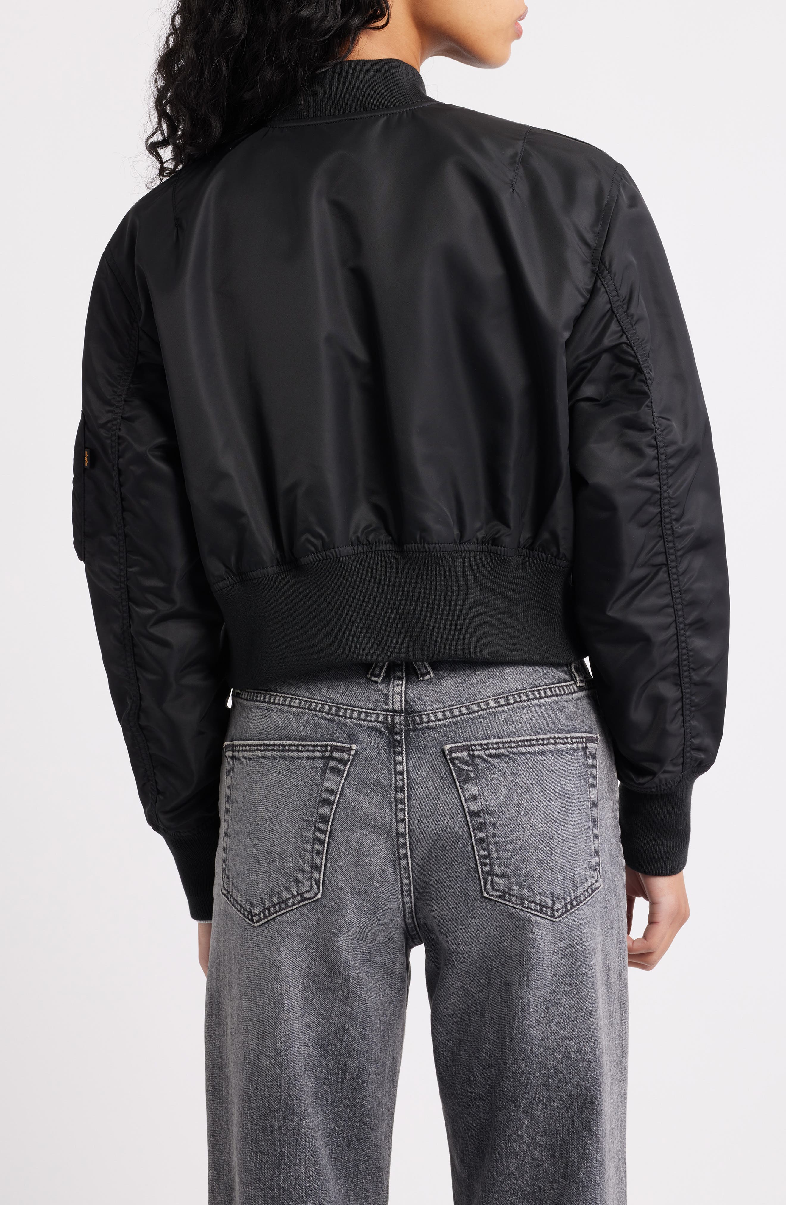 Alpha Industries L-2B Gen Crop Flight Jacket | Nordstrom