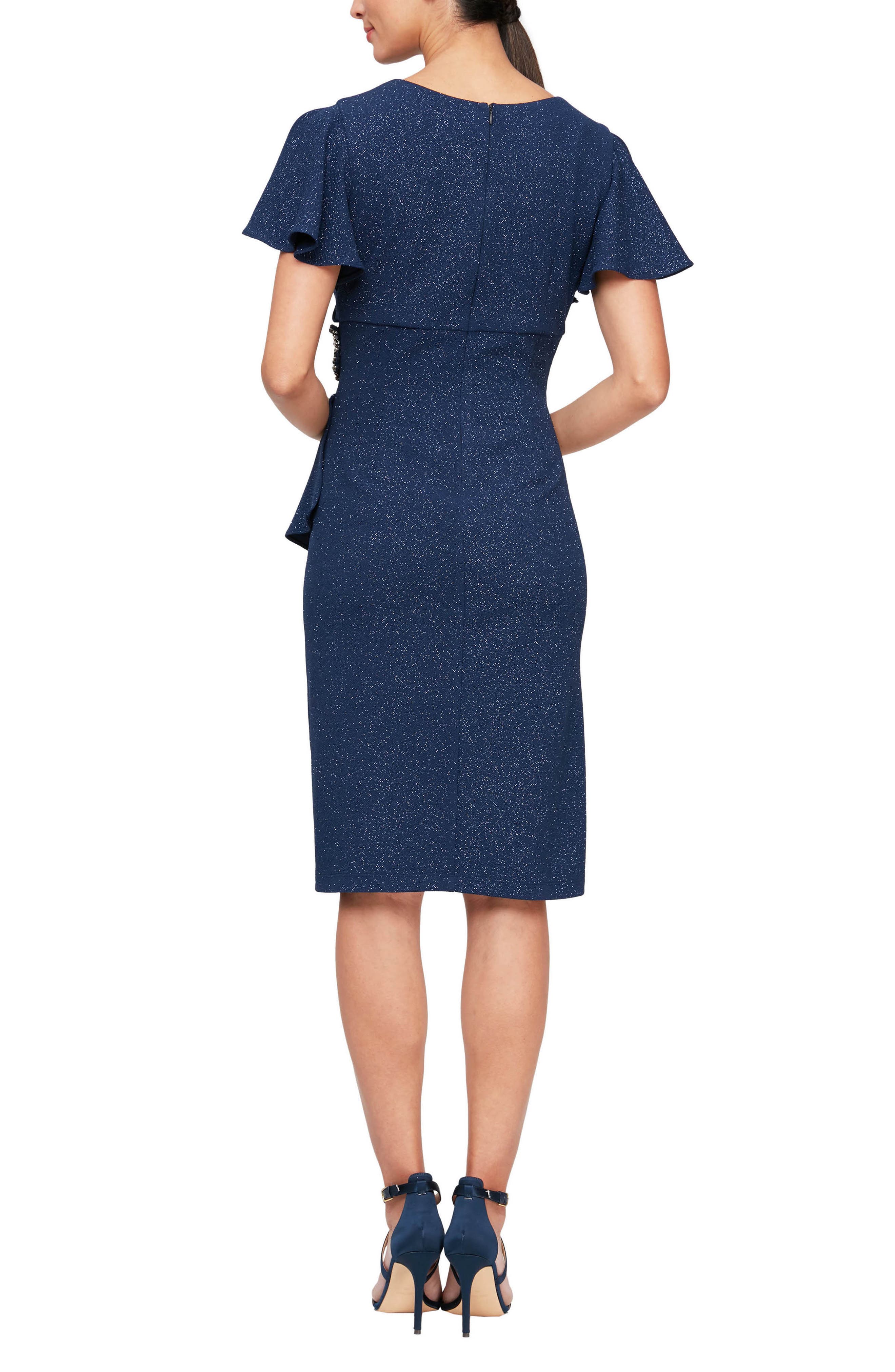 SL FASHIONS SLNY Surplice Neck Sheath Dress | Nordstrom