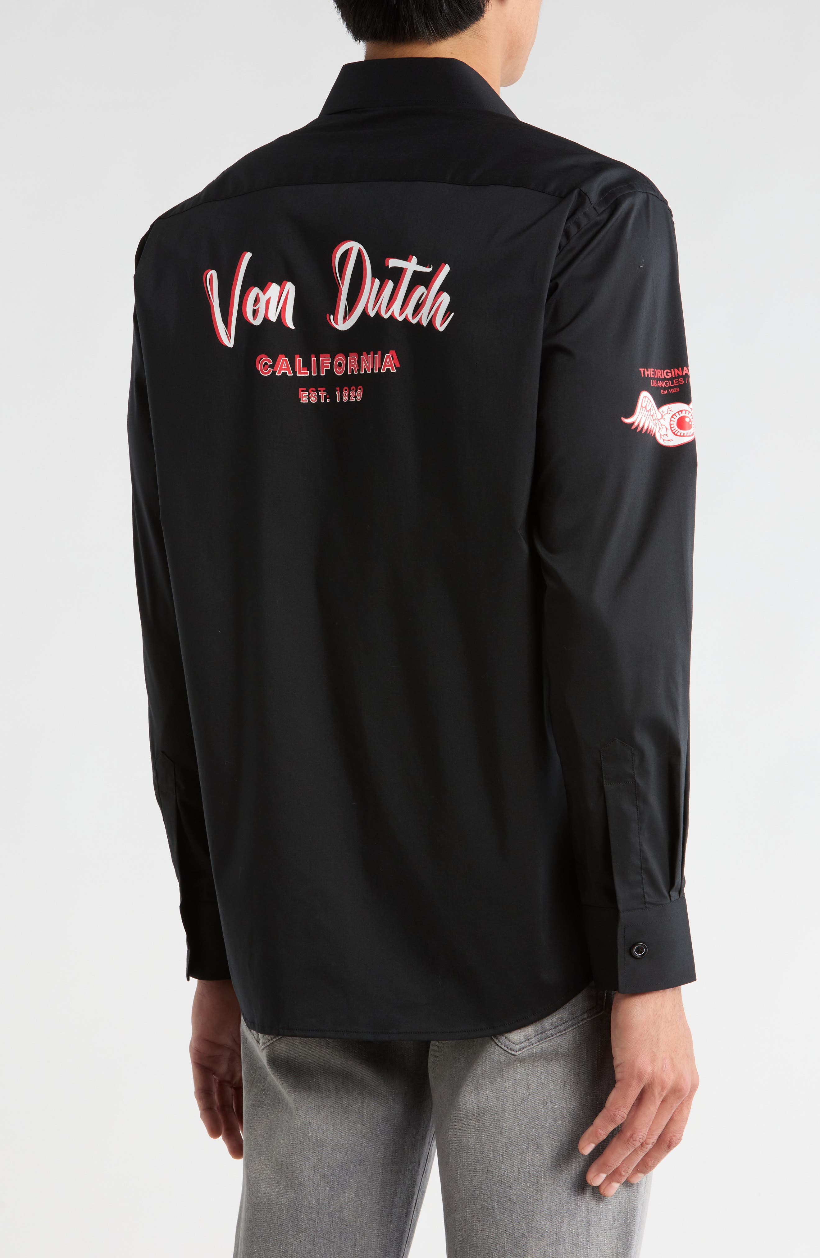 Von Dutch Logo Graphic Long Sleeve Shirt | Nordstromrack