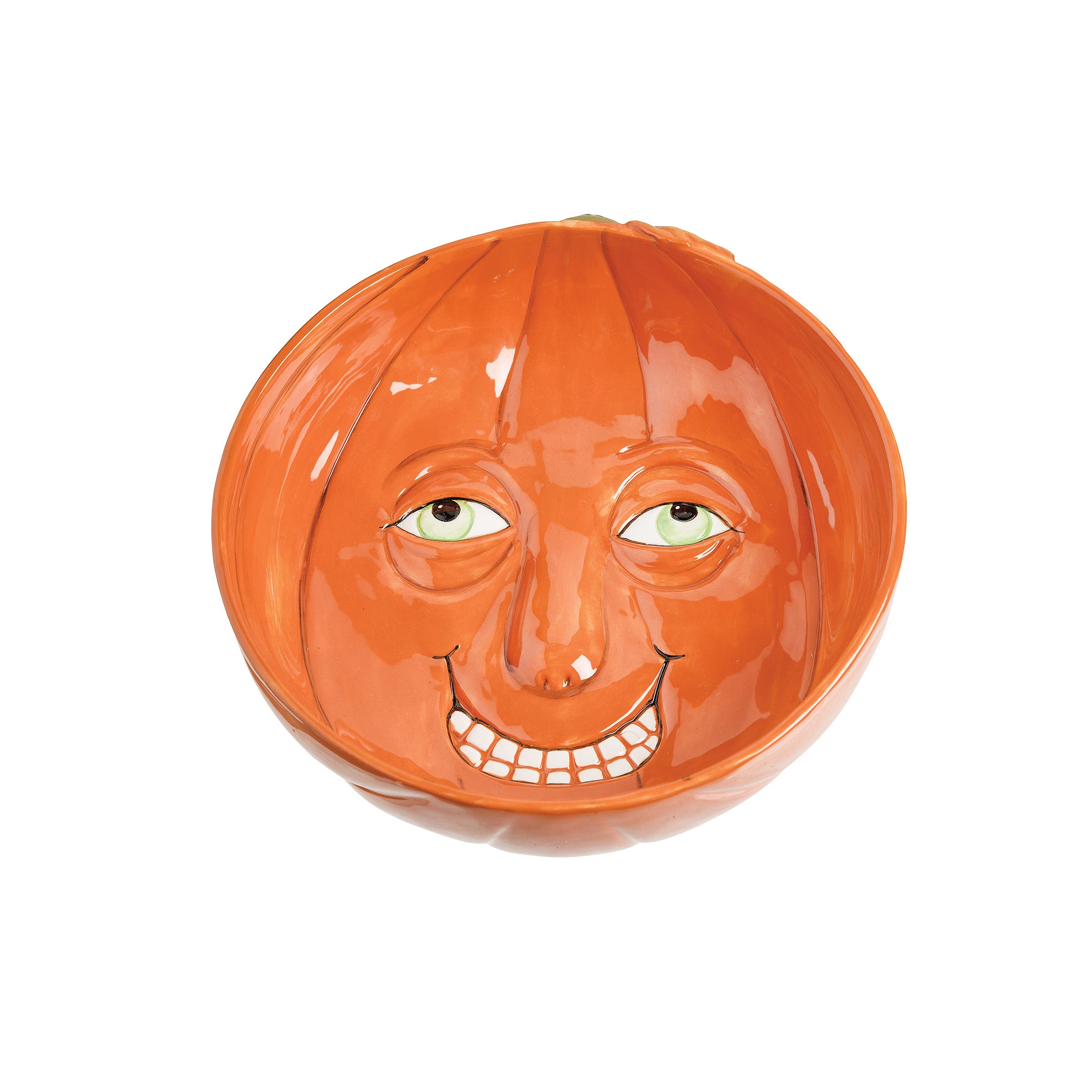 Gallerie Ii Victor Pumpkin Joe Spencer Serving Halloween Bowl In Orange ...