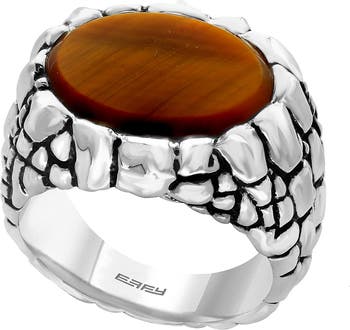 EFFY Sterling Silver Tiger's Eye Ring - SIze 10 | Nordstromrack