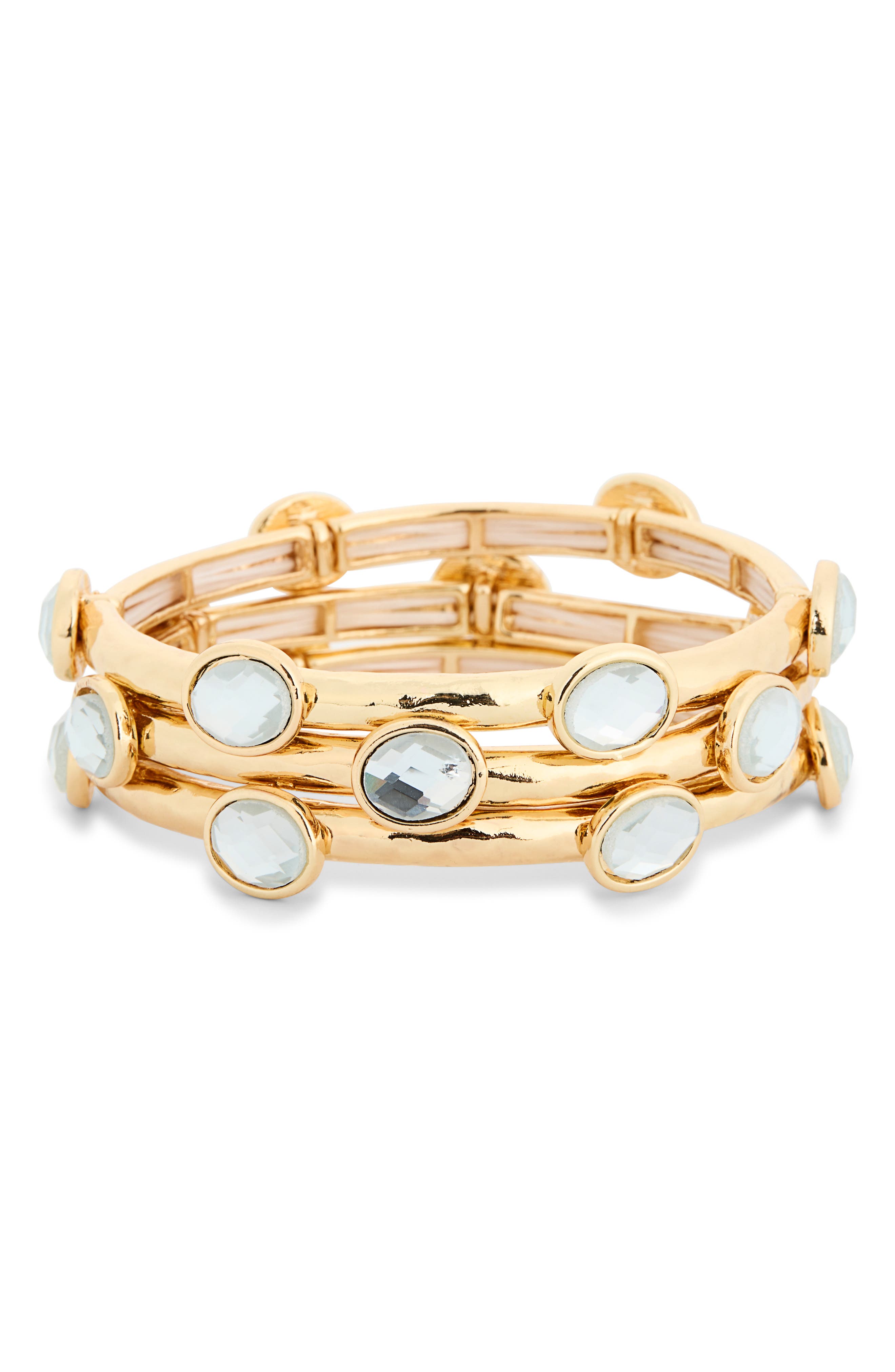 Tasha Set of 3 Crystal Stretch Bracelets | Nordstromrack
