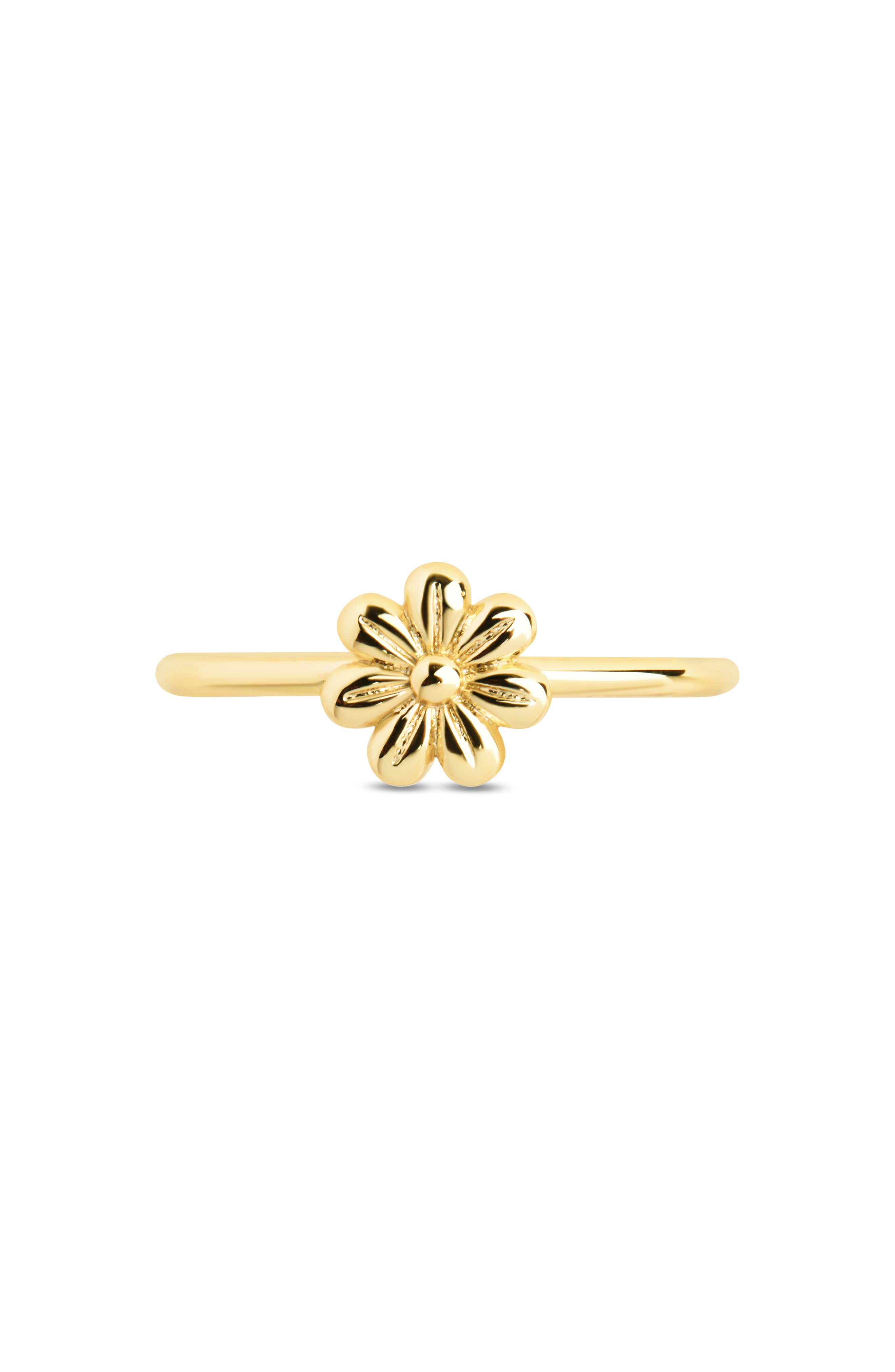 Sterling Forever Halley Flower Ring | Nordstromrack