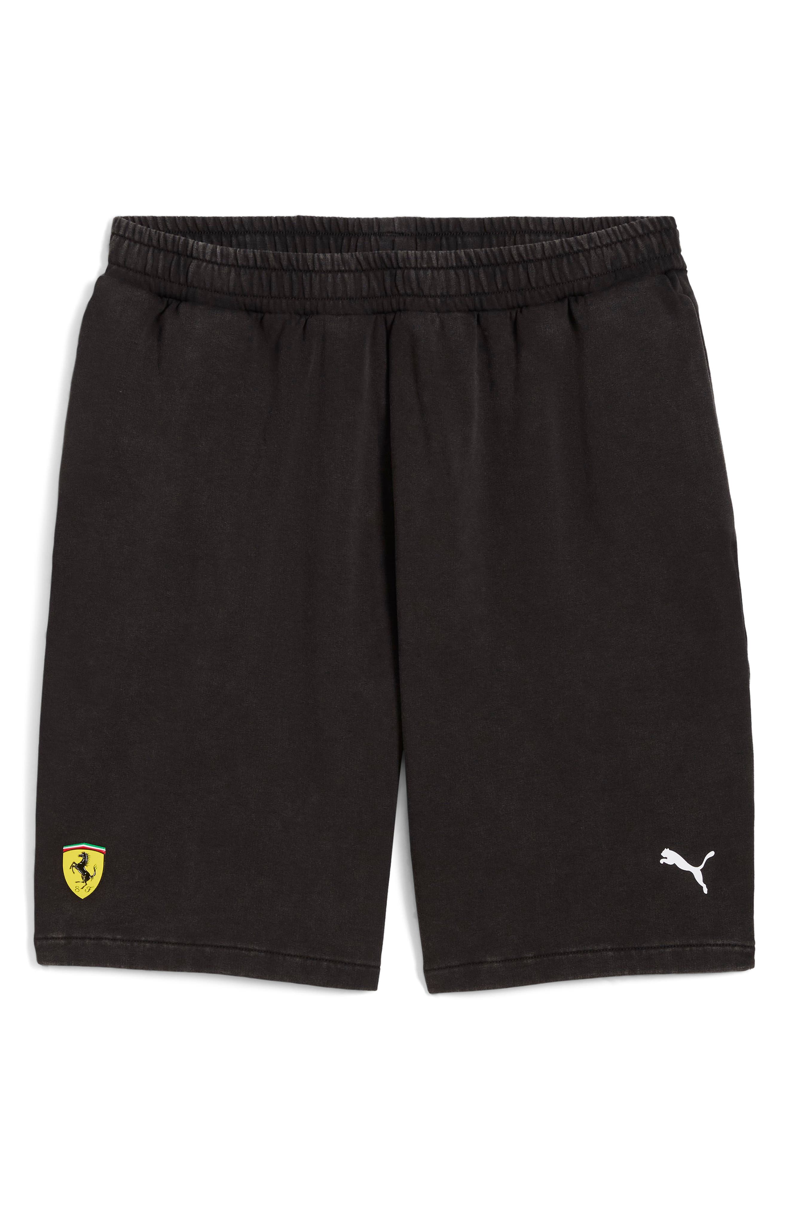 PUMA Scuderia Ferrari Sportswear Logo Cotton Sweat Shorts | Nordstrom
