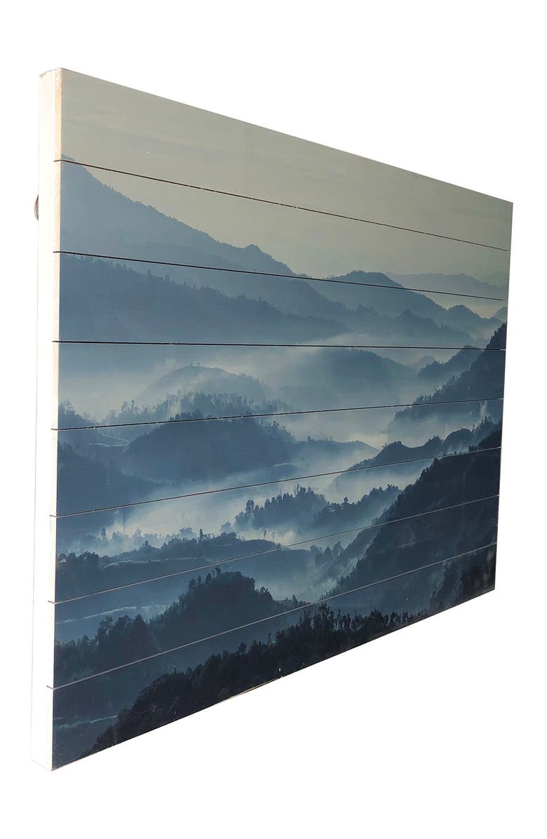 GALLERY 57 Misty Mountains Print On Wood Wall Art - 24"x36" | Nordstromrack
