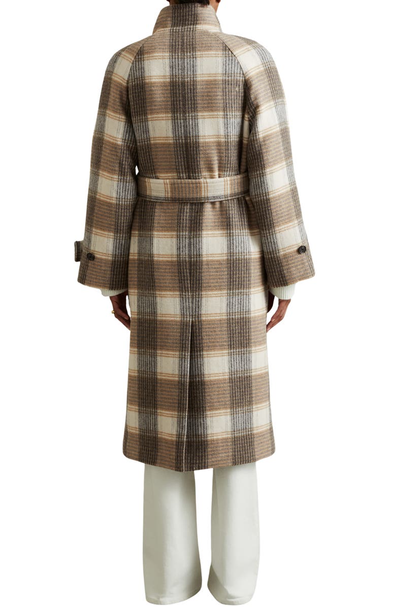 Reiss Piper Plaid Wool Blend Coat | Nordstromrack