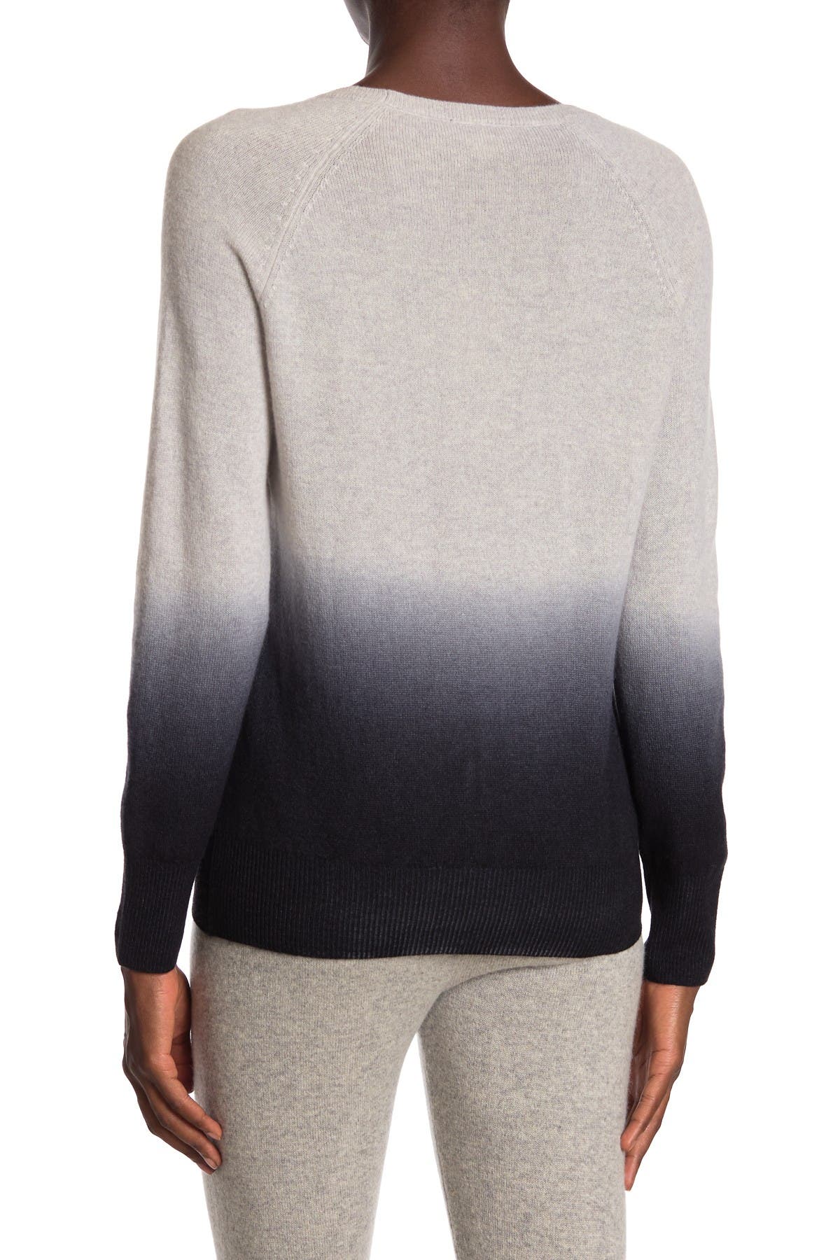 Amicale Cashmere Dip Dye V-Neck Sweater | Nordstromrack