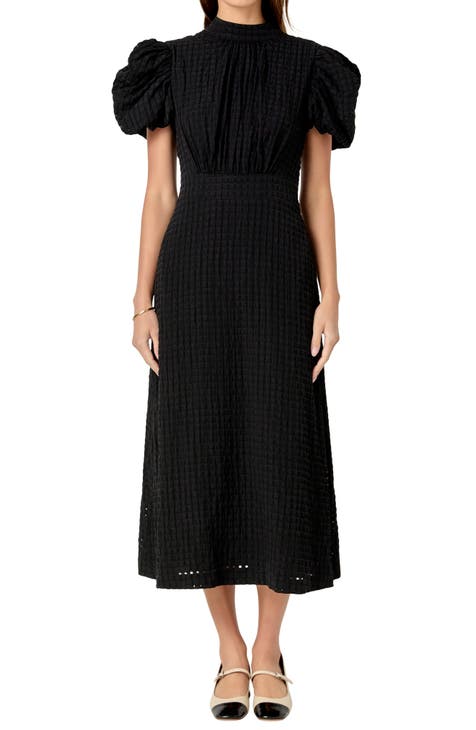 Women's Puff Sleeve Midi Dresses | Nordstrom
