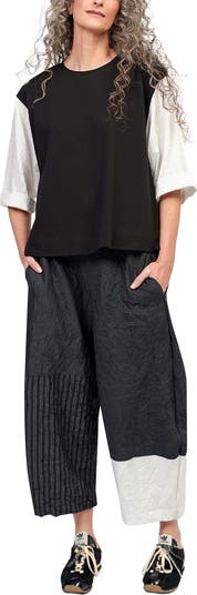 Alembika Crew neck mixed media tee | Nordstrom