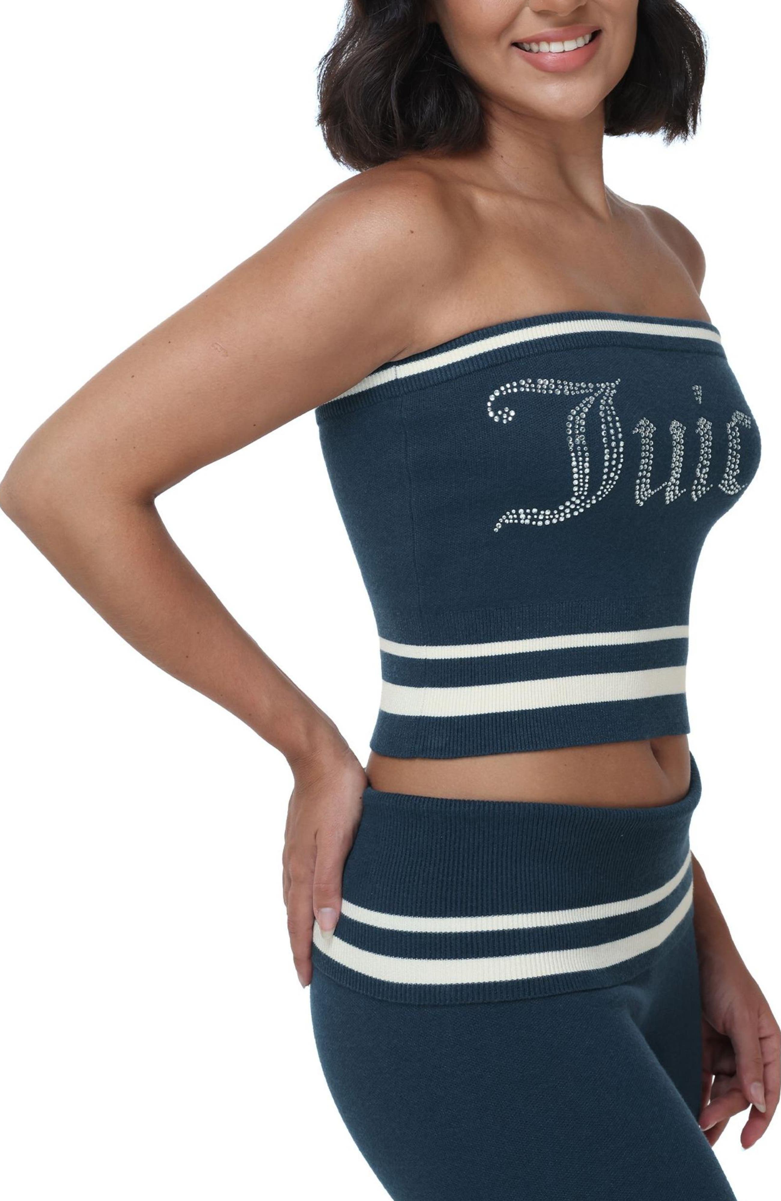 Juicy Couture Sleek Logo Strapless Tube Top (Women) | Nordstrom