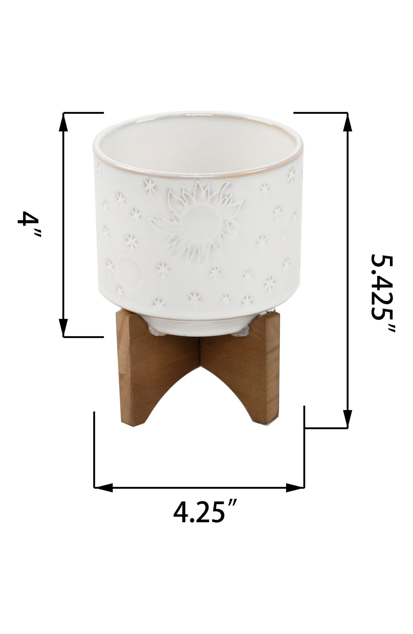 Sun & Moon Ceramic Footed Planter | Nordstromrack