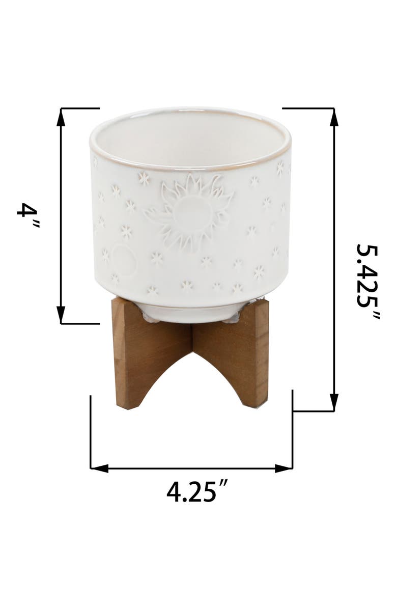 FLORA BUNDA Sun & Moon Ceramic Footed Planter | Nordstromrack